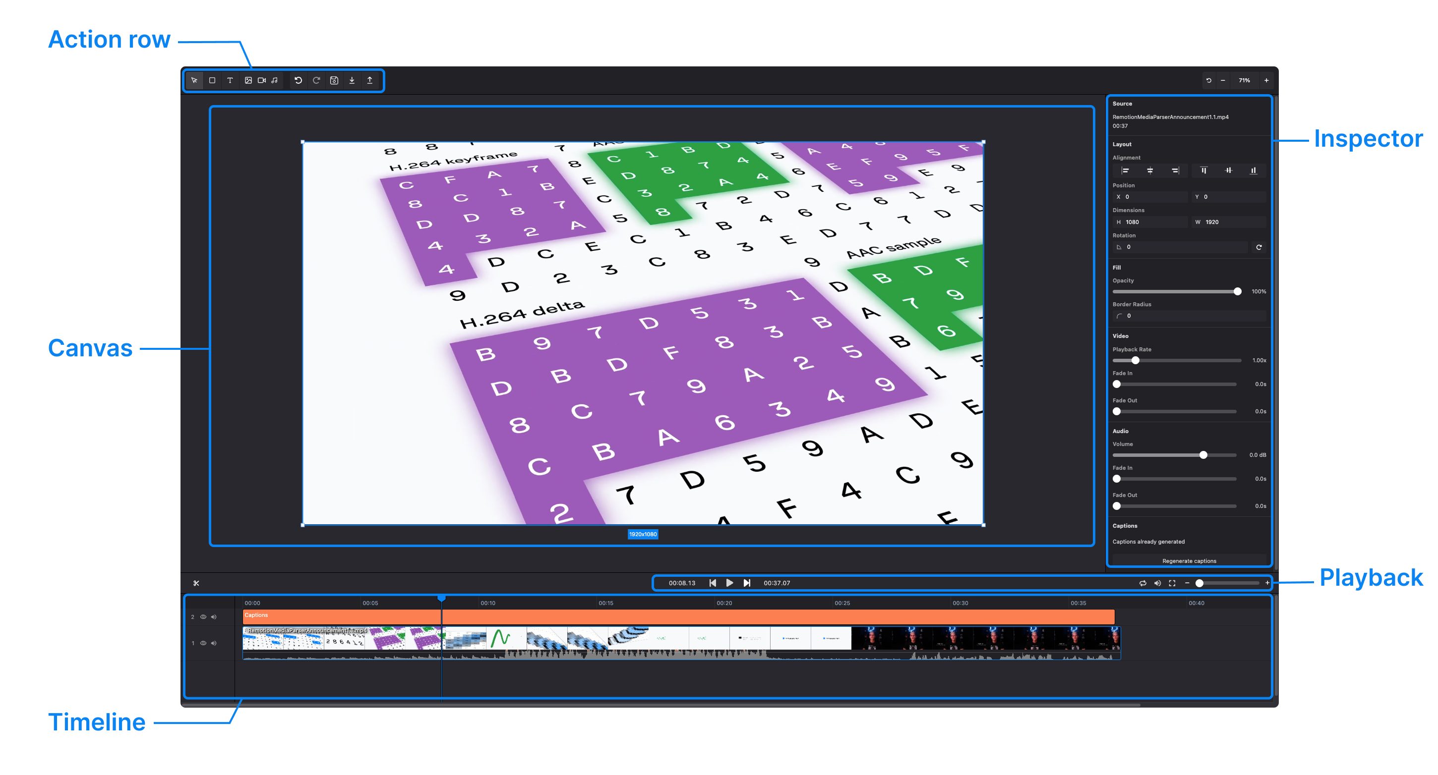 Features in the Editor Starter | Remotion | Make videos programmatically